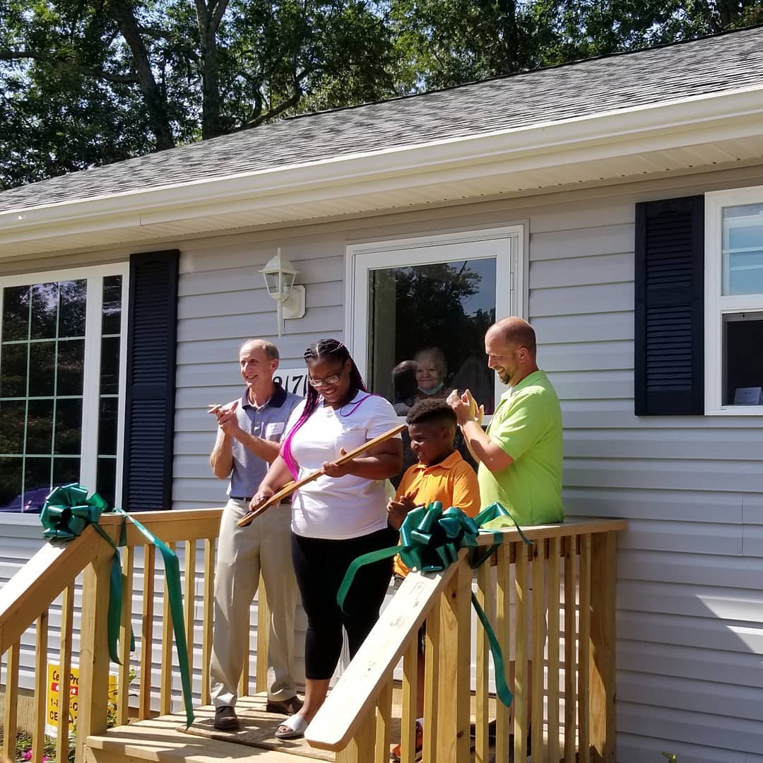 Habitat for Humanity Ribbon Cutting - Re Elect Commissioner Eric Colvin